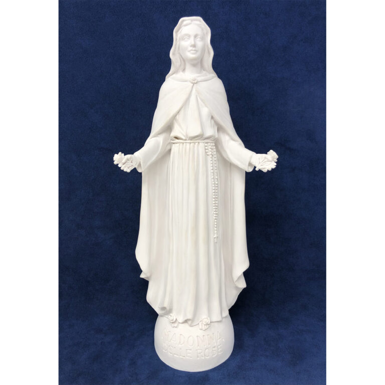 Our Lady of the Roses Statue NEW cm 30 made in Tuscany – San Damiano ...